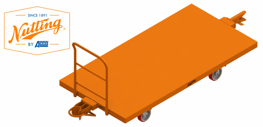 48x96 Caster Steer Tugger Cart - 4,000 lb Capacity - Nutting Carts and ...