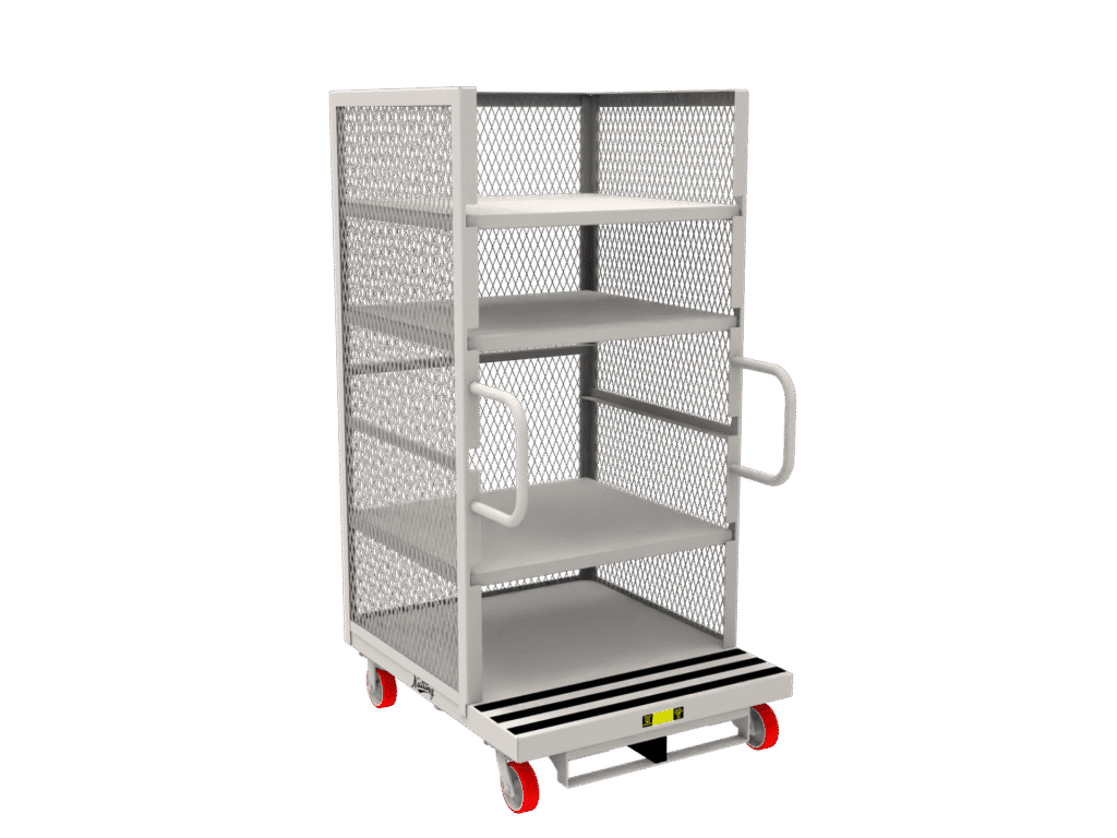 40x48 Order Picker Cart with Triform Enclosure | 2000 lb Capacity ...